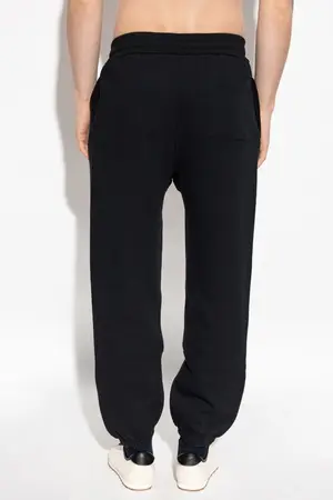 JIL SANDER Sweatpants With Cuffed Legs - Black