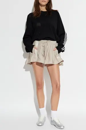 Y3 Logo Shorts - Beige