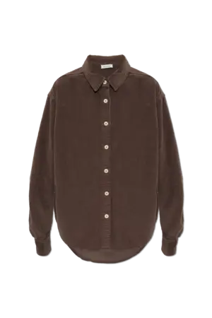 American Vintage Oversized Corduroy Shirt - Brown