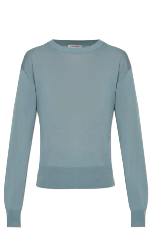 BY MALENE BIRGER Long Sleeve Fine Knit Sweater - Blue