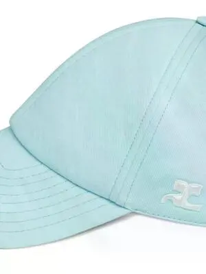 COURREGES Logo-detail Baseball Cap - Blue