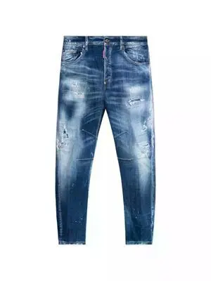Dsquared2 Medium Wash Distressed Denim Jeans