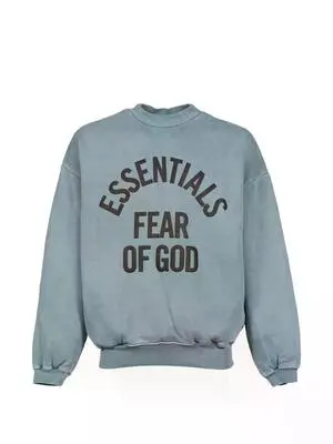 Fear Of God Logo Print Sweatshirt - Blue