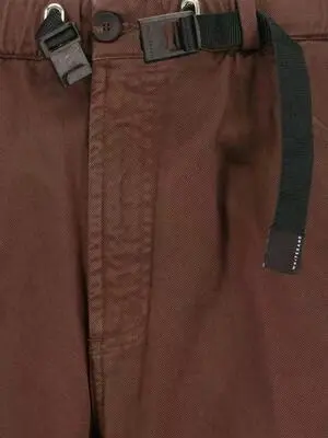 WHITE SAND Belted Trousers - Brown