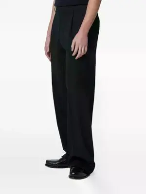LARDINI Pleated Wide Leg Trousers