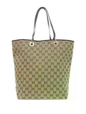 Gucci Gg Canvas Tote Bag - Brown