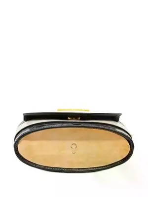 Chloé Tricolor Croc Embossed Leather Aby Lock Satchel