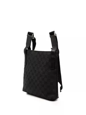 Gucci Gg Canvas Crossbody Bag - Black