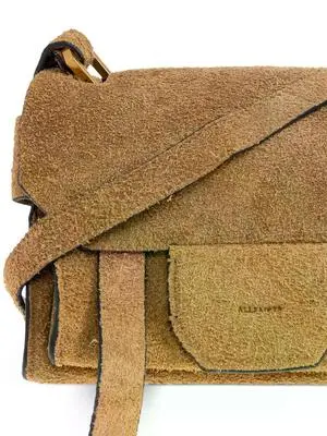 ALLSAINTS Mini Ursa Leather Cross Body Bag - Brown