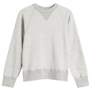 BEAMS Ribbed Crewneck Sweatshirt