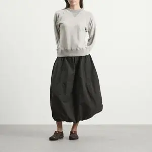 BEAMS Ribbed Crewneck Sweatshirt
