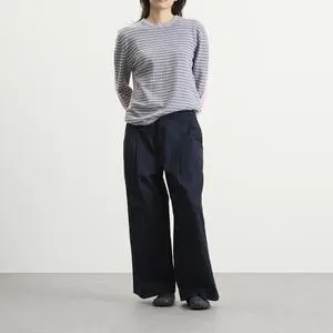 BEAMS Wide Leg Chino Pant
