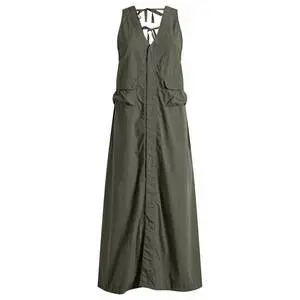 BEAMS Nylon Midi Dress - Olive
