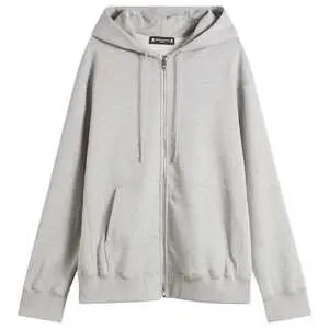 MASTERMIND WORLD Og Embroidery-ish Zip-up Hoodie - Top Grey