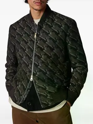 Paul Smith Rabbit Patterned Bomber Jacket - Grey