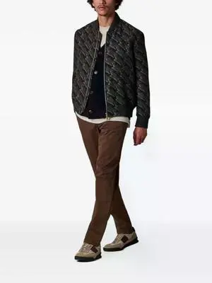 Paul Smith Rabbit Patterned Bomber Jacket - Grey