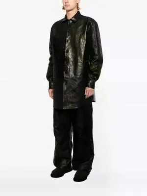A DICIANNOVEVENTITRE Leather Coat