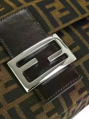 Fendi 2000 Zucca Logo-pattern Shoulder Bag