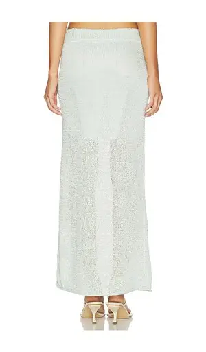 A.L.C. Loren Crochet Maxi Skirt - Mint