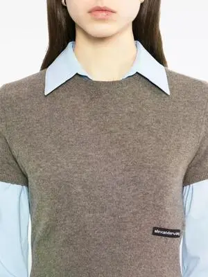 Alexander Wang Prestyled Knit Vest Shirt - Brown