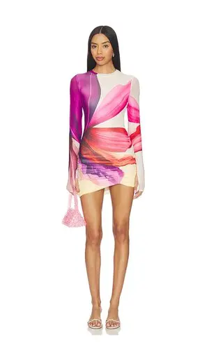 AFRM Mirza Ruched Mini Dress - Cream