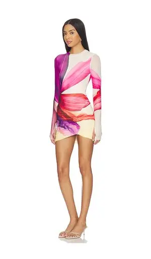 AFRM Mirza Ruched Mini Dress - Cream