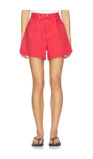 AGOLDE Rhoda Pleated A-line Shorts