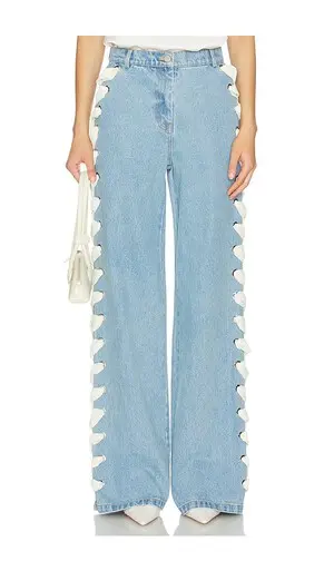 AKNVAS Lyd Laced Denim Trouser - Blue