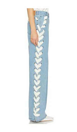 AKNVAS Lyd Laced Denim Trouser - Blue