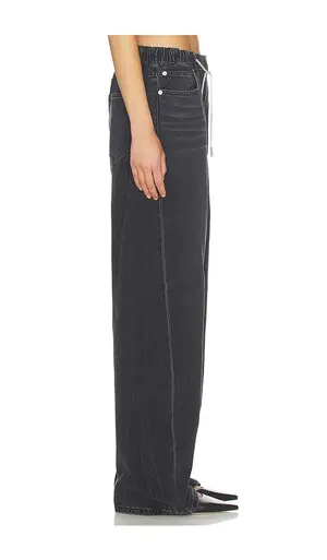 Alexander Wang Balloon Jogger Jeans With Crystal Drawcord - Black