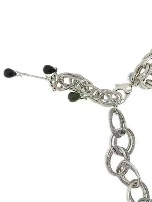NAMACHEKO Onyx-pendant Chain Necklace