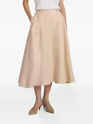 Incotex Floral-embroidered Midi Skirt