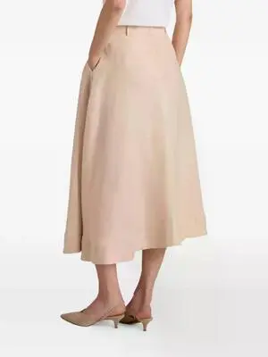 Incotex Floral-embroidered Midi Skirt
