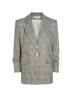 Veronica Beard Check-pattern Blazer - Black