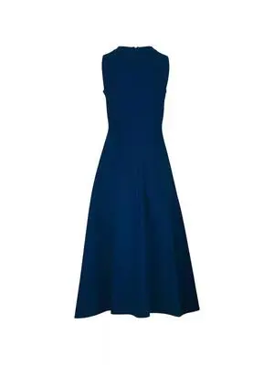 Akris Sleeveless Asymmetric Midi Dress