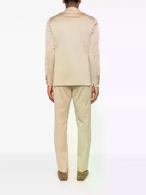 LARDINI Single-breasted Cotton Suit - Neutrals