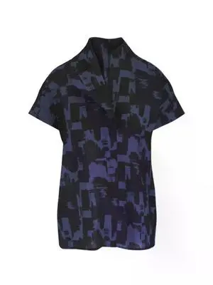 Zero + Maria Cornejo Brushstroke Ripple Blouse
