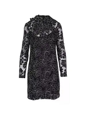 Lela Rose Floral Lace Mini Dress