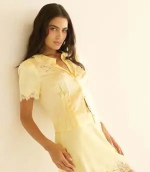 DÔEN Yvette Silk Satin Top
