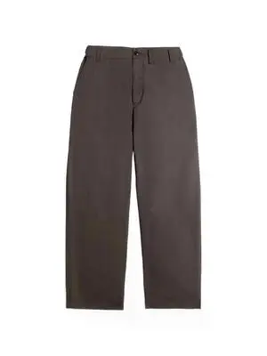 LEMAIRE Tapered Trousers With Pocket - Brown