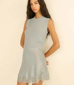 DÔEN Giulietta Mini Skirt - Eucalyptus