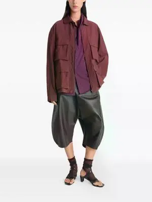 LEMAIRE Safari Jacket With 3d Pockets - Red