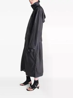 LEMAIRE Hooded Raincoat In Light Nylon