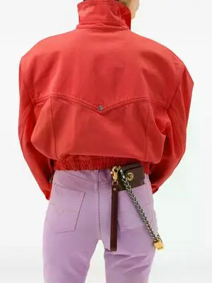 Versace Oversized Denim Blouson - Red