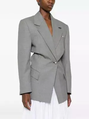 Attico Single-breasted Blazer - Black