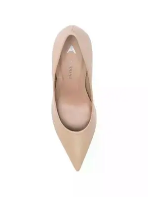 ANDREA CARRANO Pointed-toe Leather Pumps - Neutrals