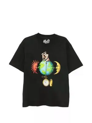 MELT Graphic-print T-shirt - Black