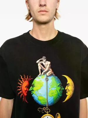 MELT Graphic-print T-shirt - Black