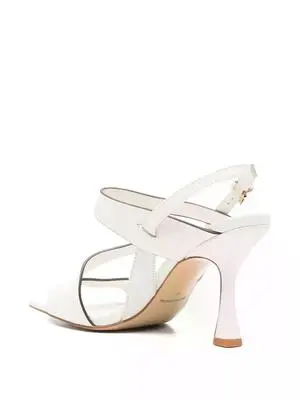 BRUNO PREMI Margot Strappy Leather Sandals - Neutrals
