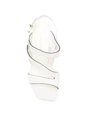 BRUNO PREMI Margot Strappy Leather Sandals - Neutrals